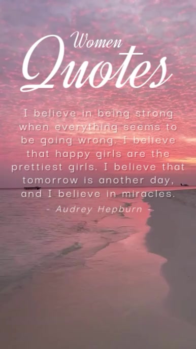 Copy of women's quote | PosterMyWall