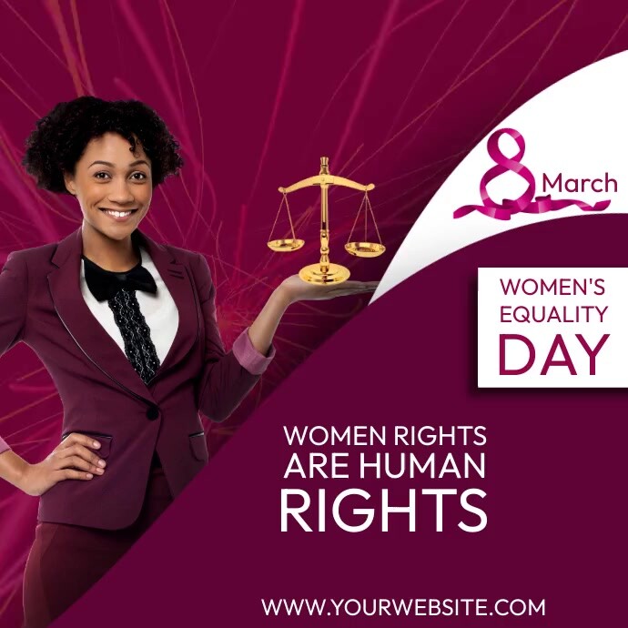 Copy of women's right day poster | PosterMyWall