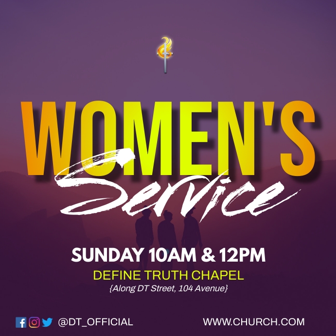 Copy of Women's service | PosterMyWall