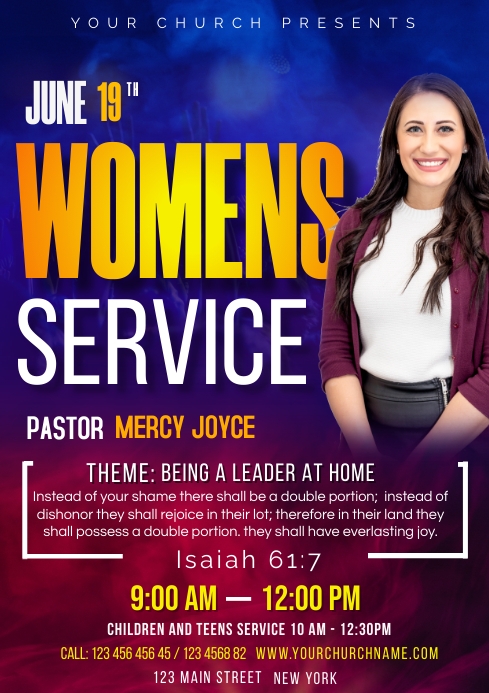 Women's service Template | PosterMyWall