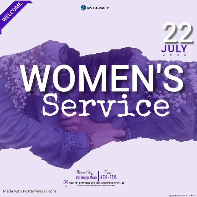 Women's service invite Template | PosterMyWall