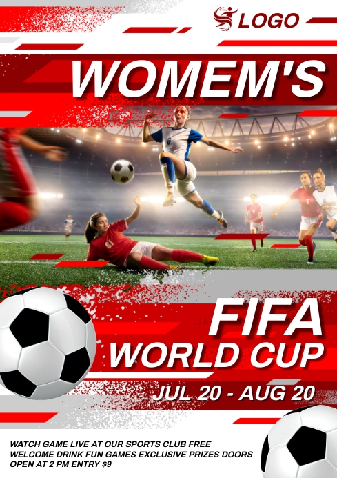 Copy of Women's soccer world cup flyer | PosterMyWall