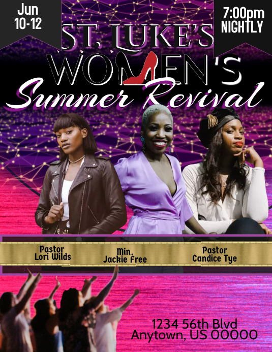Women's Summer Revival Template | PosterMyWall