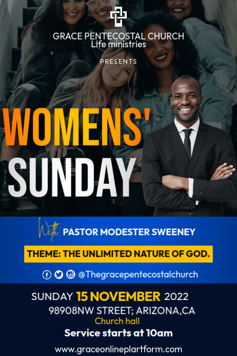 Copy of women's sunday | PosterMyWall
