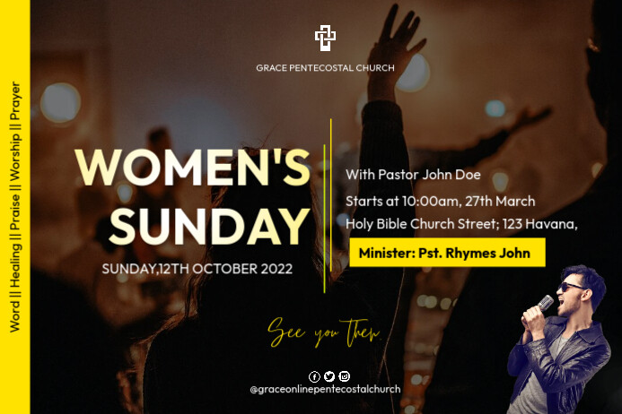 women's sunday Template | PosterMyWall