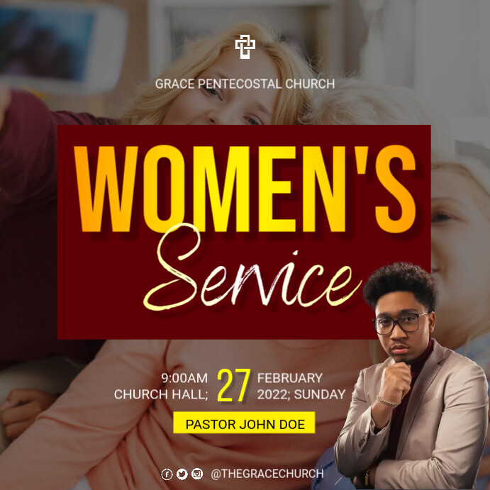 Copy of women's sunday | PosterMyWall