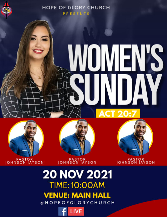 Copy of Women's Sunday | PosterMyWall