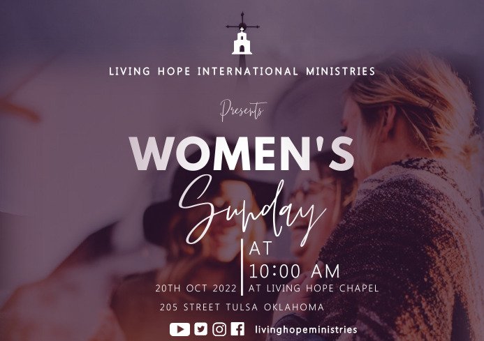Women's Sunday Template | PosterMyWall