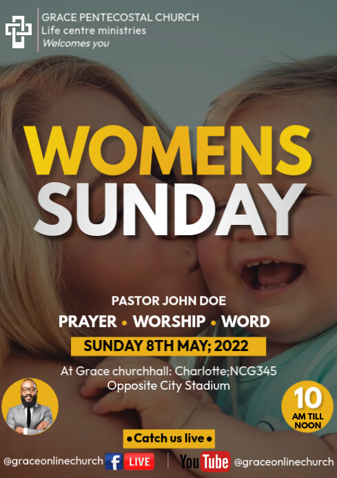 women's sunday Template | PosterMyWall