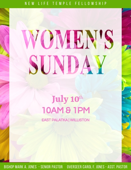 Copy of Women's Sunday | PosterMyWall