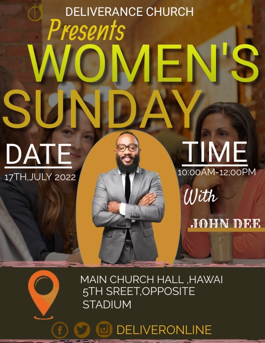 women's sunday Template | PosterMyWall