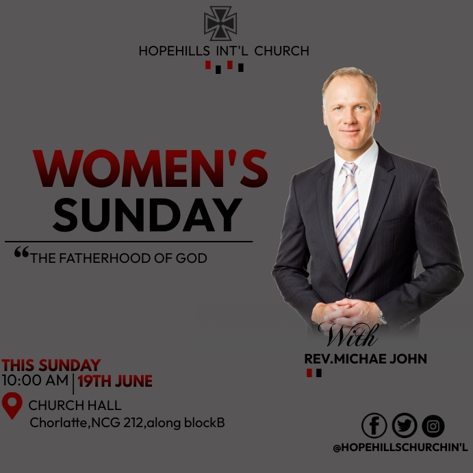 women's sunday Template | PosterMyWall