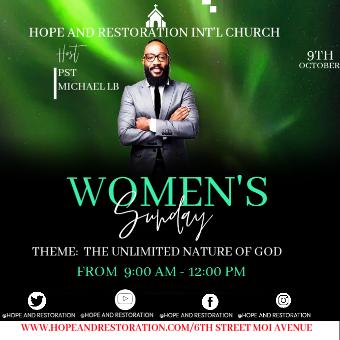 women's sunday Template | PosterMyWall