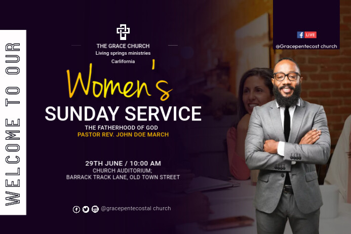 women's sunday Template | PosterMyWall