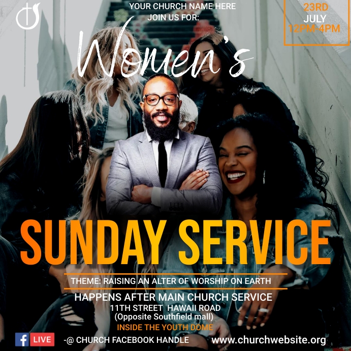Copy of women's sunday | PosterMyWall
