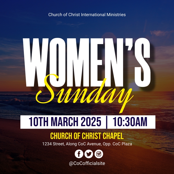Women's Sunday Template | PosterMyWall