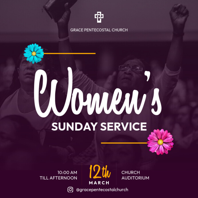 Copy of women's sunday | PosterMyWall