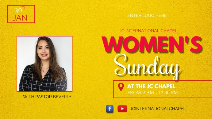 women's sunday flyer template | PosterMyWall