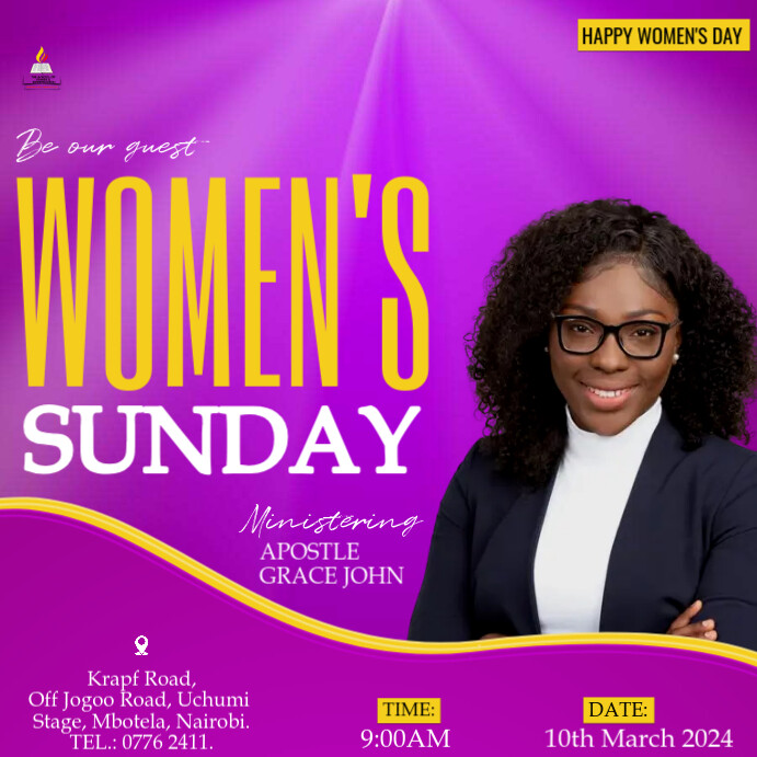 women's sunday poster Template | PosterMyWall