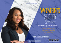 women's sunday service Template | PosterMyWall