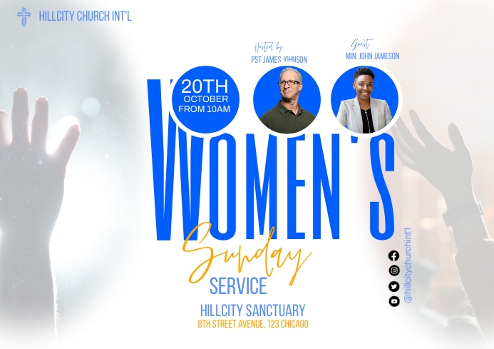 Copy of women's sunday service | PosterMyWall