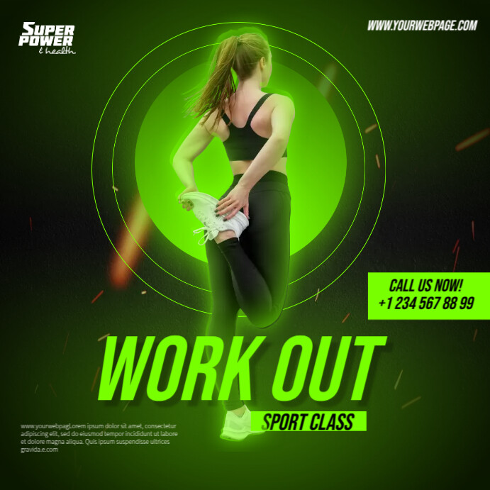 Women's Work Out Template | PosterMyWall