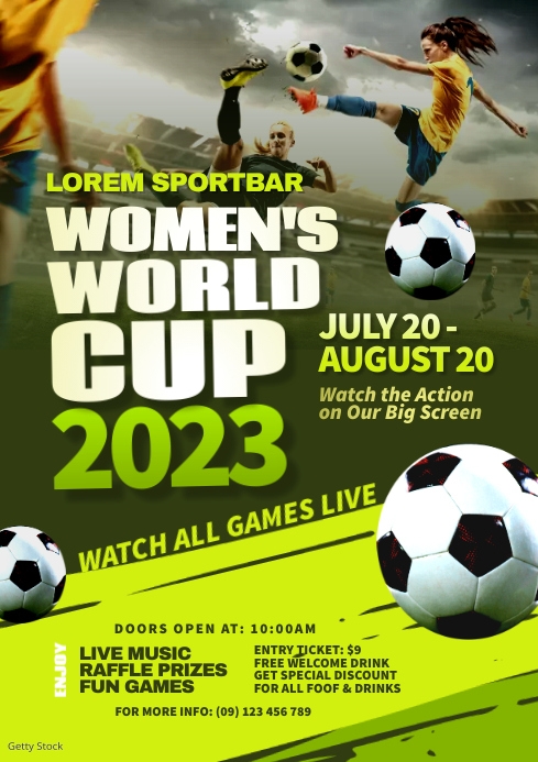 Women's World Cup Flyer Template | PosterMyWall