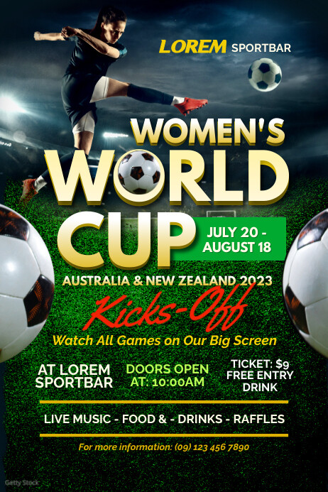 Modèle Women's World Cup Poster | PosterMyWall