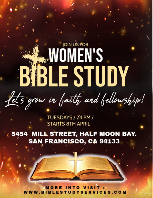 Women Bible Study Group Invite Template | PosterMyWall