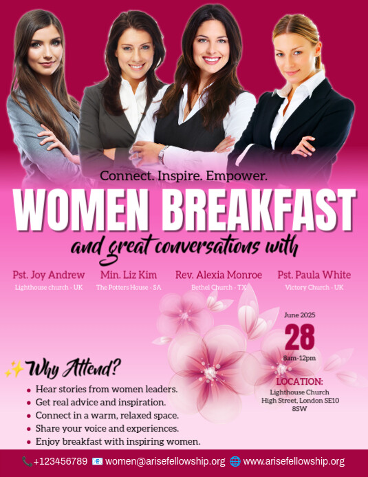 Women Breakfast Event Template | PosterMyWall