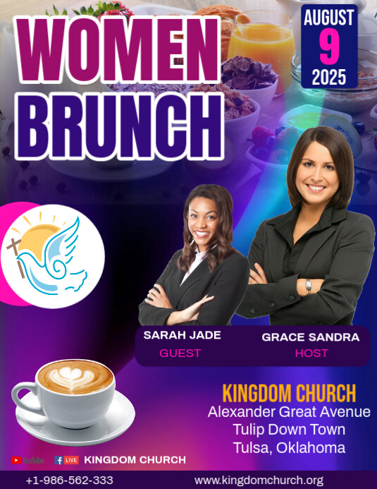 Women Brunch Ad Flyer Template | PosterMyWall