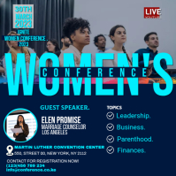 WOMEN BUSINESS CONFERENCE POSTER/BANNER (1) Template | PosterMyWall