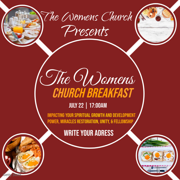 Women church breakfast Template | PosterMyWall