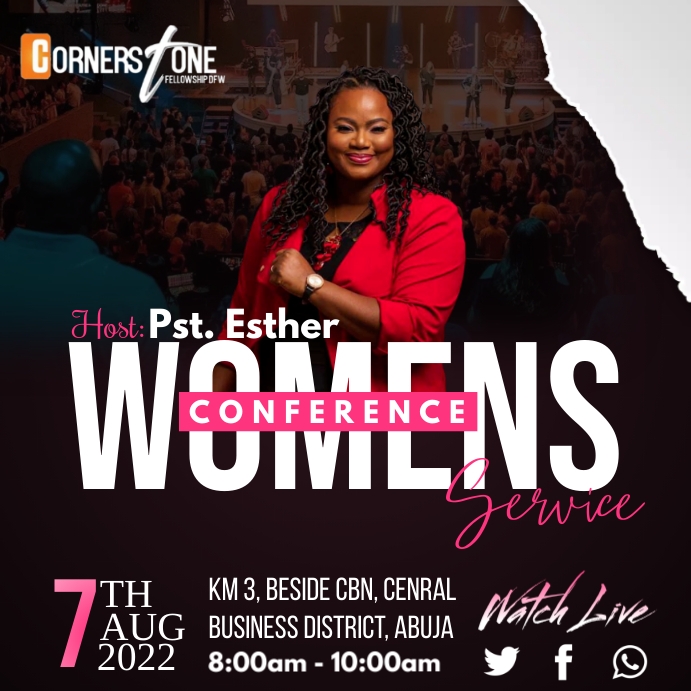WOMEN CHURCH CONFERENCE FLYER DESIGN TEMPLATE | PosterMyWall