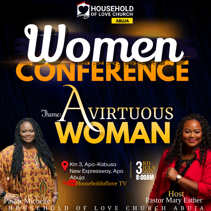 WOMEN CHURCH CONFERENCE FLYER DESIGN TEMPLATE | PosterMyWall