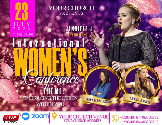 Women Church Flyer Template | PosterMyWall