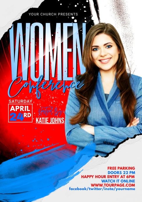 WOMEN CONFERENCE (2) Template | PosterMyWall