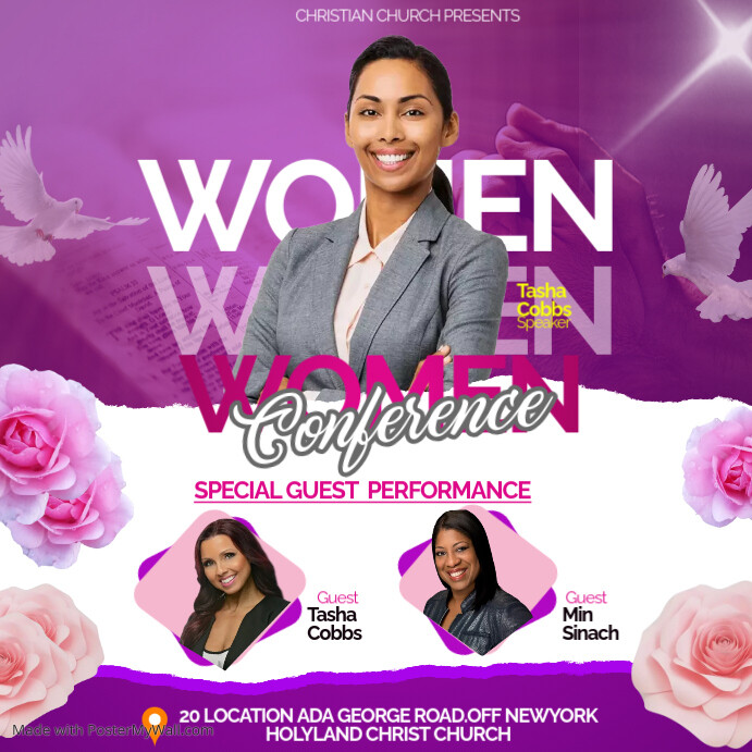 WOMEN CONFERENCE (2) Template | PosterMyWall