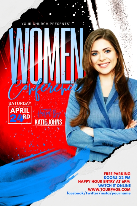 WOMEN CONFERENCE (2) Template | PosterMyWall