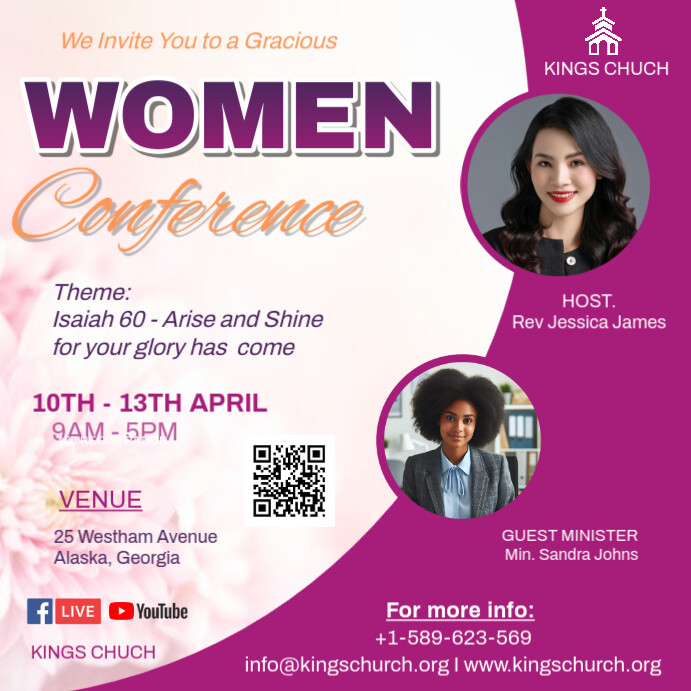 Women Conference Ad Template | PosterMyWall