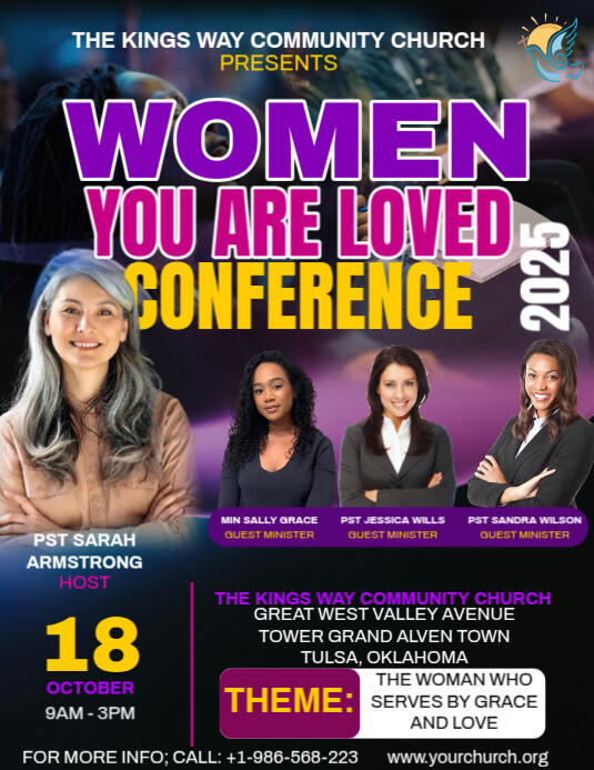Women Conference Ad Flyer Template | PosterMyWall
