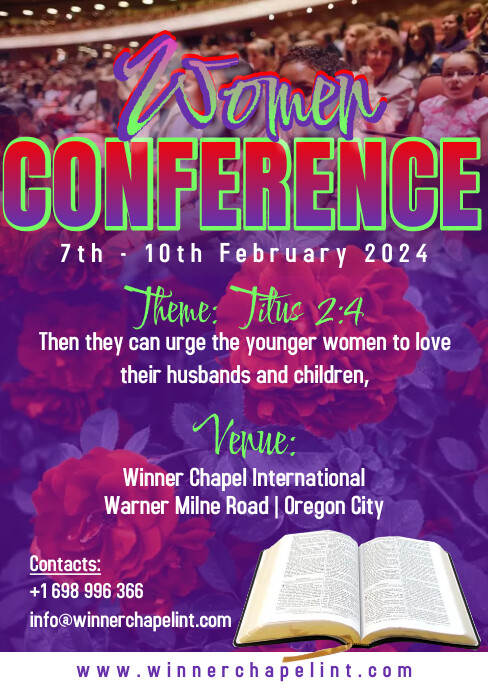 Women Conference Church Event Poster Flyer Template | PosterMyWall