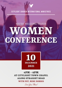 women conference church poster design Template | PosterMyWall