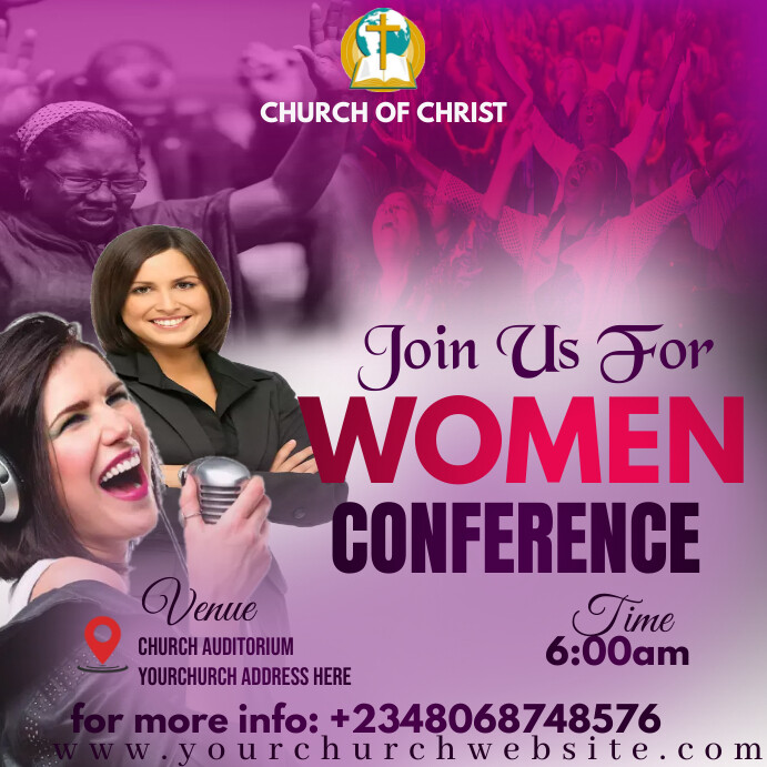 WOMEN CONFERENCE Template | PosterMyWall