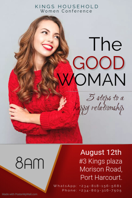Women Conference Template | PosterMyWall
