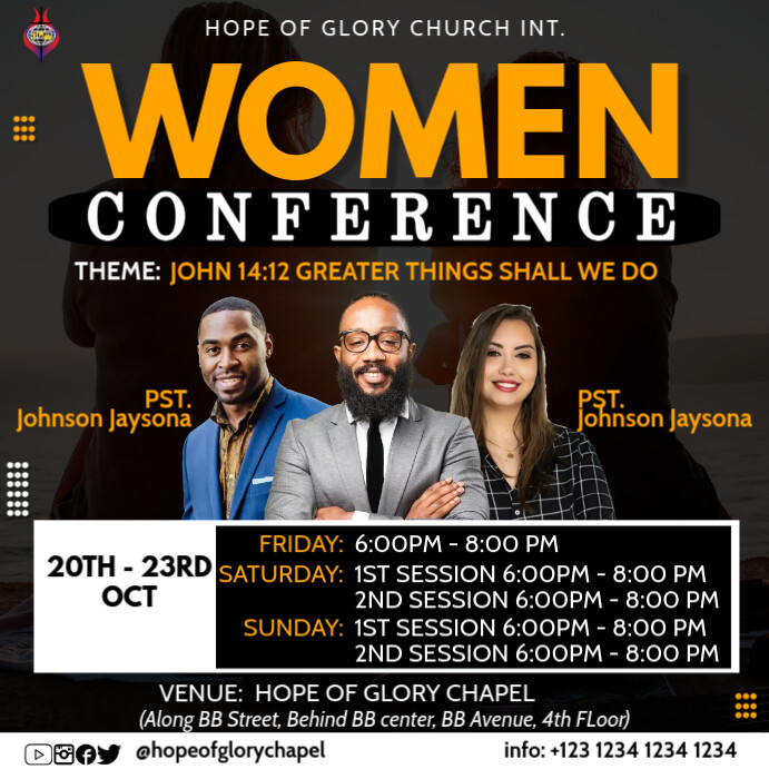 Women Conference Template | PosterMyWall
