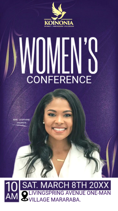 WOMEN CONFERENCE Template | PosterMyWall