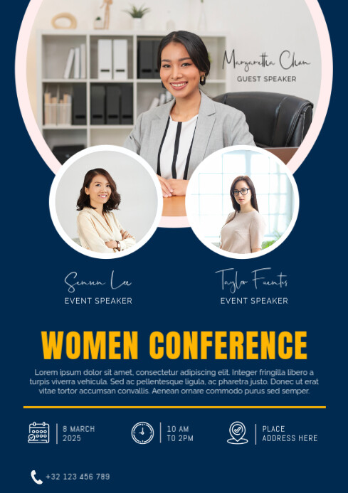 women conference Template | PosterMyWall