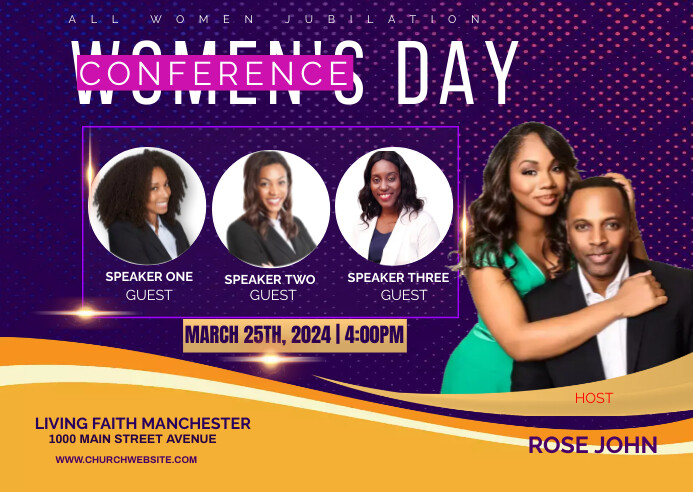 Modèle women conference | PosterMyWall