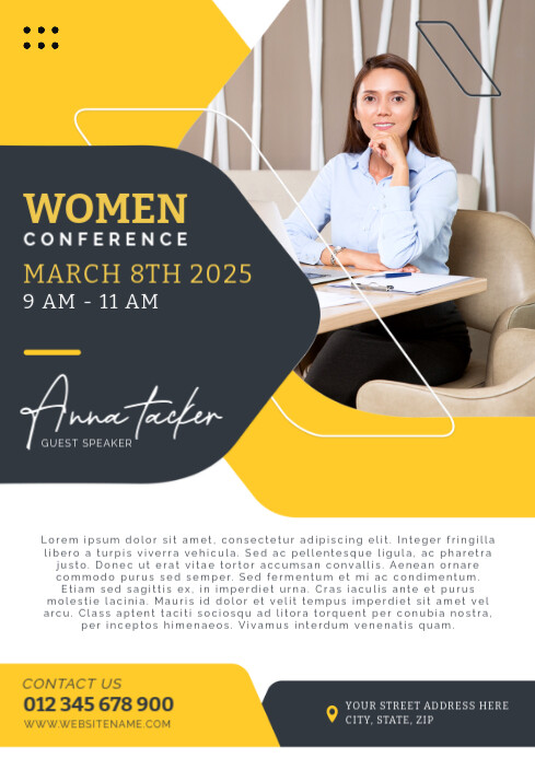 women conference Template | PosterMyWall